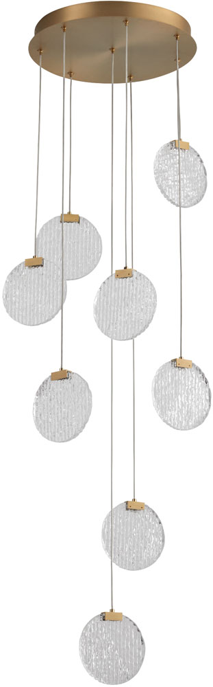 Oxygen 3-6051-40 Axiom Contemporary Aged Brass LED Mini Drop Lighting ...