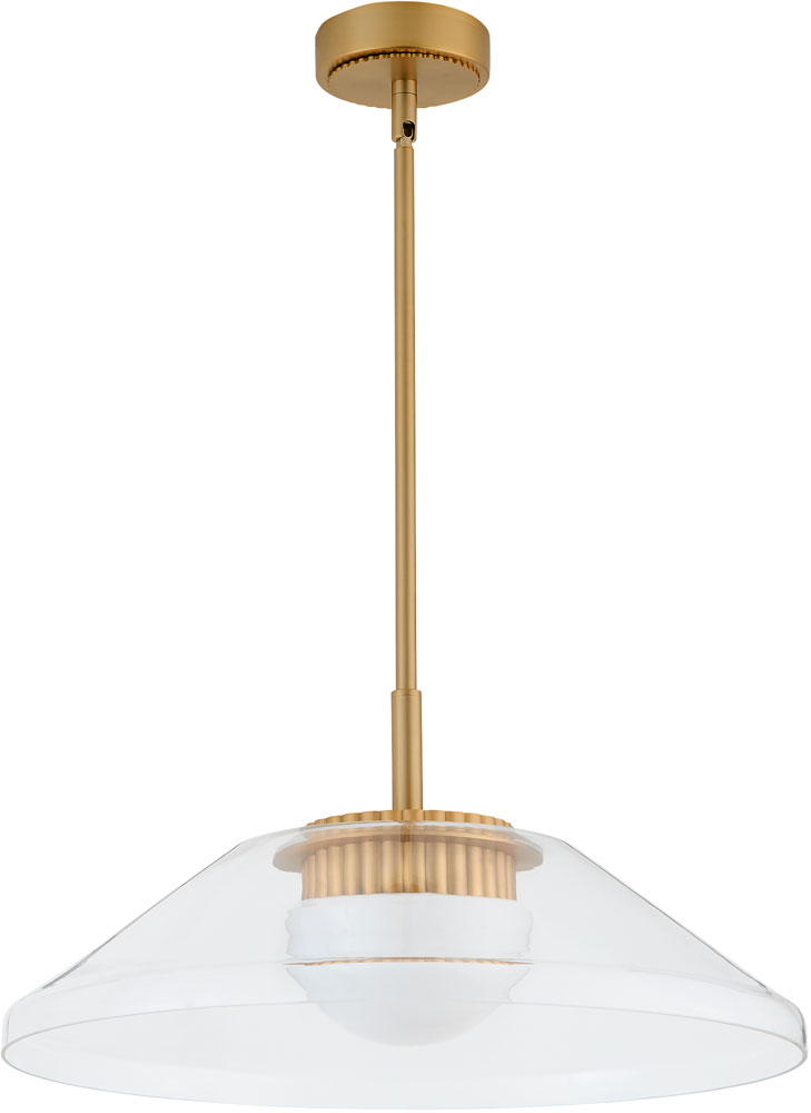 Oxygen 3-659-56 Eros Modern Brushed Brass LED Drop Ceiling Light ...