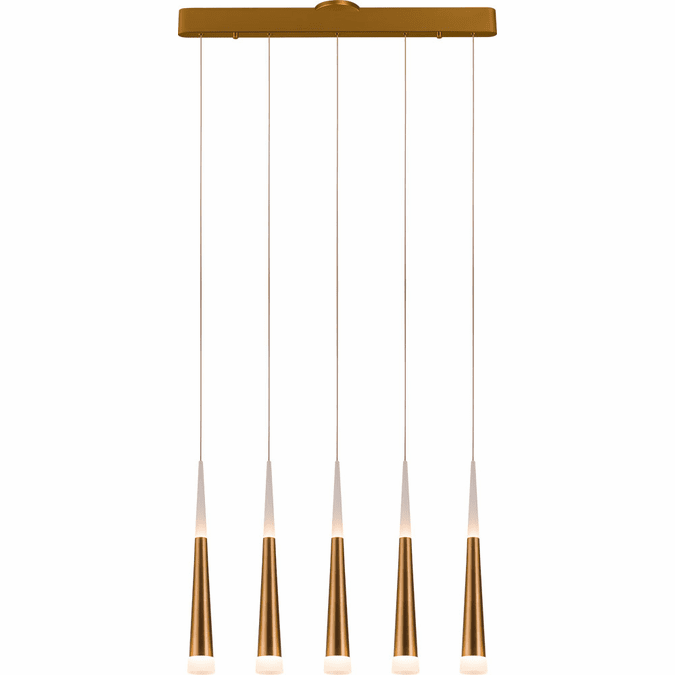 PageOne PP120102-BG Meteor Contemporary Brushed Gold LED Multi Lighting ...