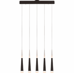 PageOne PP121060-BG Meteor Modern Brushed Gold LED Multi Hanging Light ...