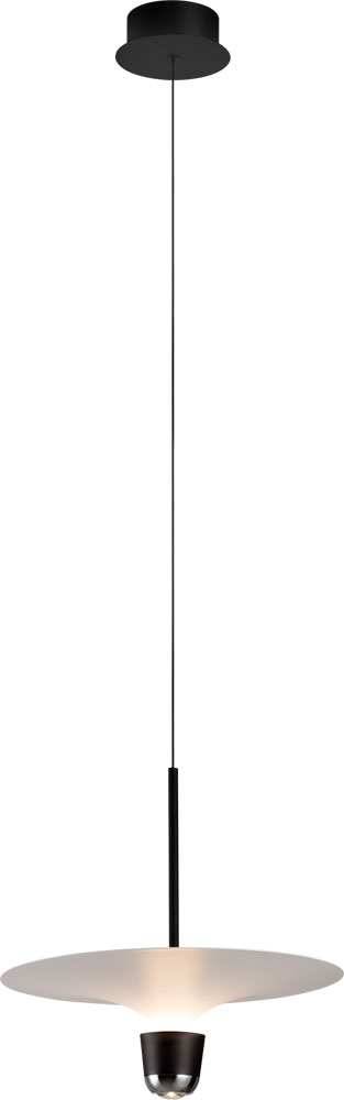 PageOne PP121412-PW Gravity Modern Pure White LED 16.5" Pendant Hanging ...