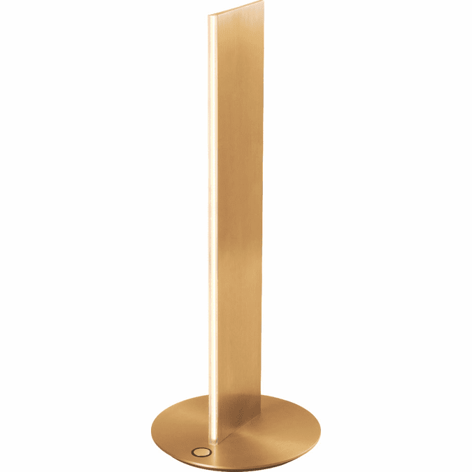 PageOne PT140903-BG Prometheus Contemporary Brushed Gold LED Table Lamp ...