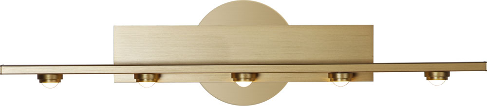 PageOne PW030027-BC Leonardo Modern Brushed Champagne LED 5-Light ...