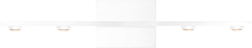 PageOne PW131324-MH Aurora Contemporary Matte White LED 4-Light Bath ...