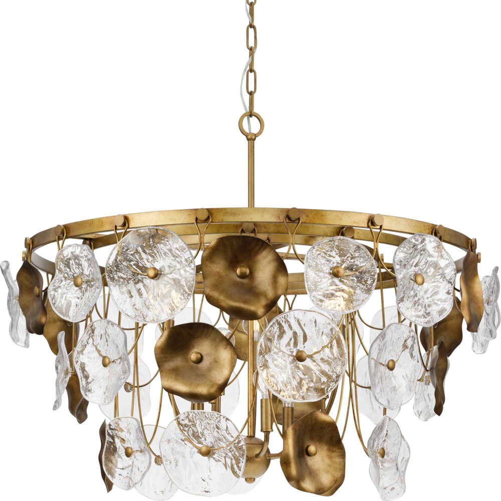 Progress Lighting P400365-204 Loretta Modern Gold Ombre Pendant ...