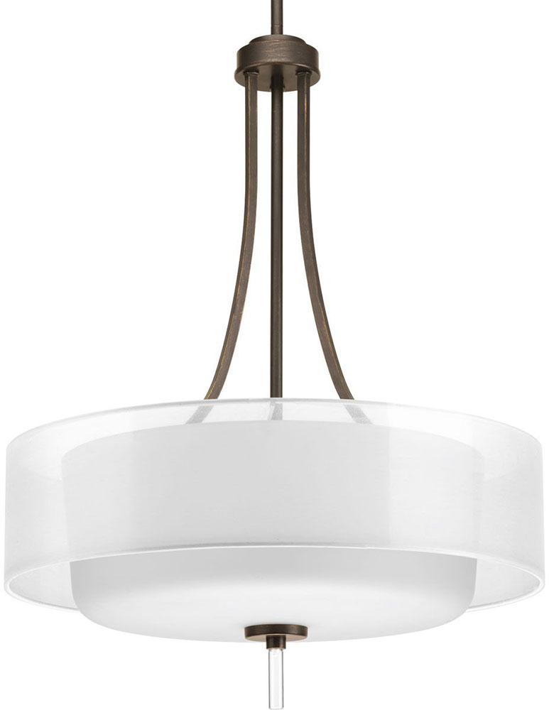 Progress Lighting P5047-20 Invite Antique Bronze Drum Pendant Light ...