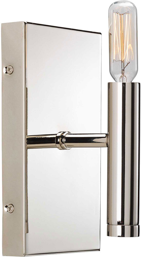 Progress P2101-104 Draper Contemporary Polished Nickel Wall Light ...