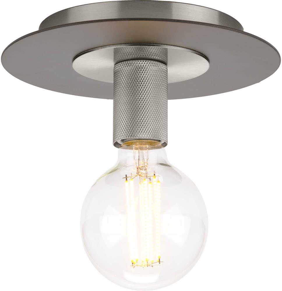 Progress P350247-009 Trimble Modern Brushed Nickel Flush Ceiling Light ...