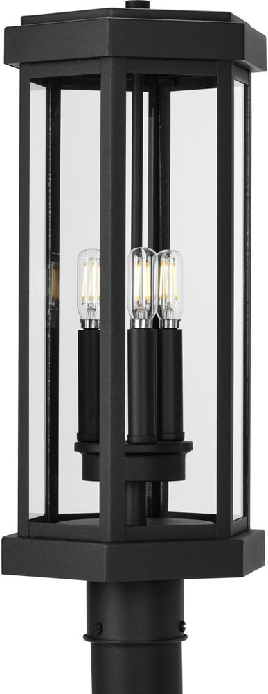 Progress P540104-031 Ramsey Contemporary Textured Black Exterior Post ...
