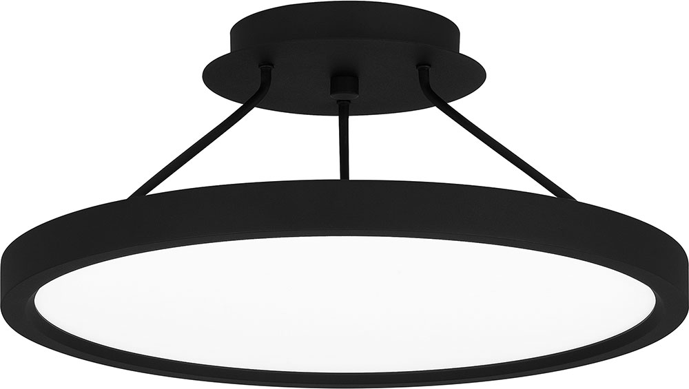 Quoizel OST1815EK Outskirts Contemporary Earth Black LED 15" Ceiling ...
