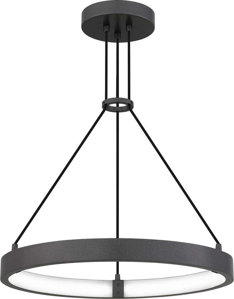 Quoizel PCDRU2824PCI Drury Contemporary Pewter Cast Iron LED Pendant ...