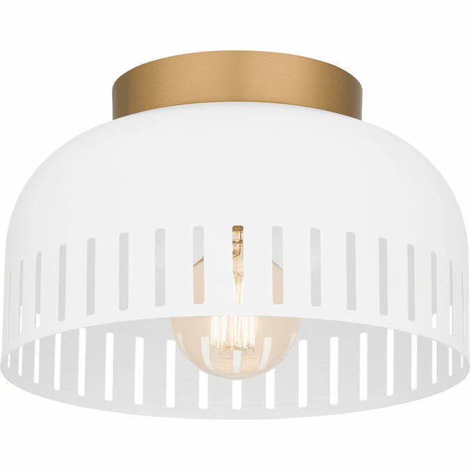 Quoizel QFL6208W Quoizel Flush Mount Modern Matte White Ceiling ...