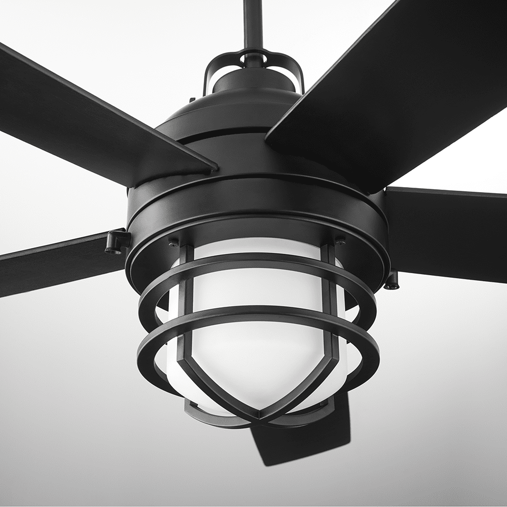 Quorum 133645-59 Niles Matte Black LED Home Ceiling Fan - QRM-133645-59