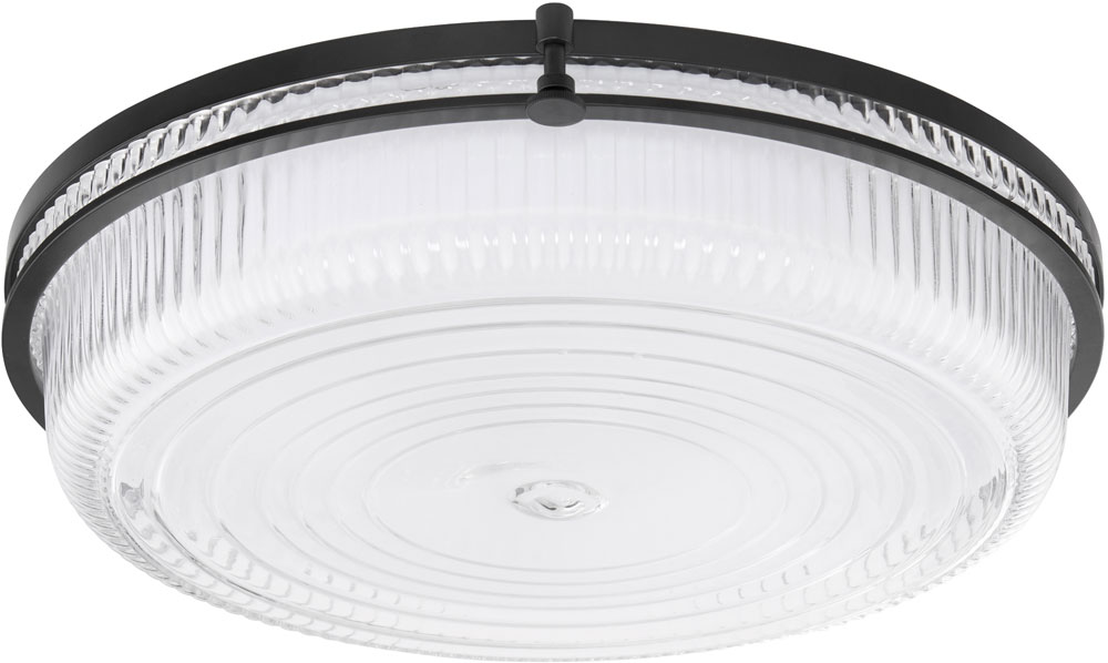 Quorum 368-18-59 Emory Modern Matte Black LED 18" Flush Mount Lighting ...