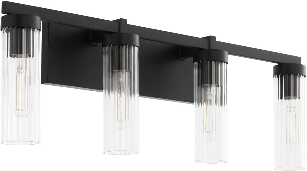 Quorum 533-4-59 Kilbey Contemporary Matte Black 4-Light Lighting For ...