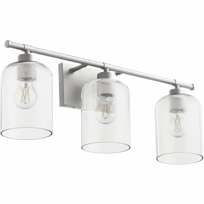 Quorum 5374-3-65 Tribute Modern Satin Nickel 3-Light Bathroom Light ...
