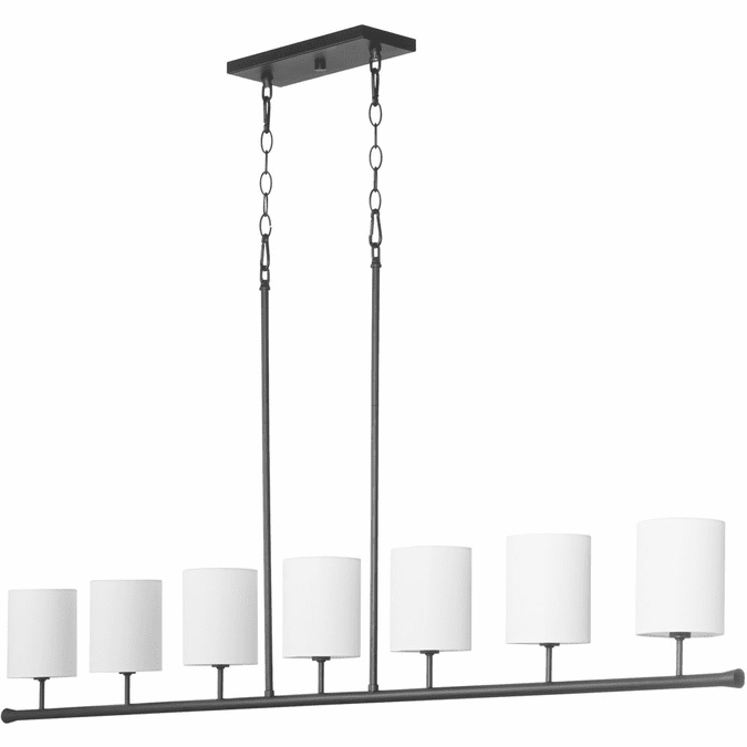 Quorum 647-7-59 Harmony Matte Black Island Light Fixture - QRM-647-7-59