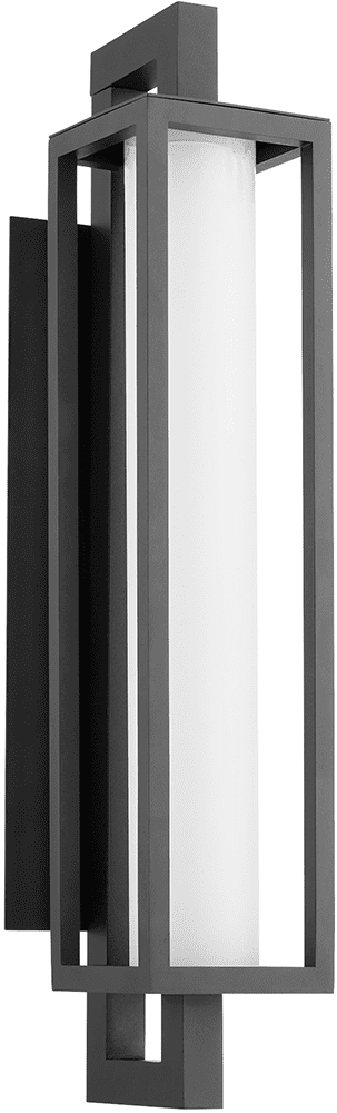 Quorum 753-28-69 Parlor Modern Textured Black LED Outdoor Wall Light ...