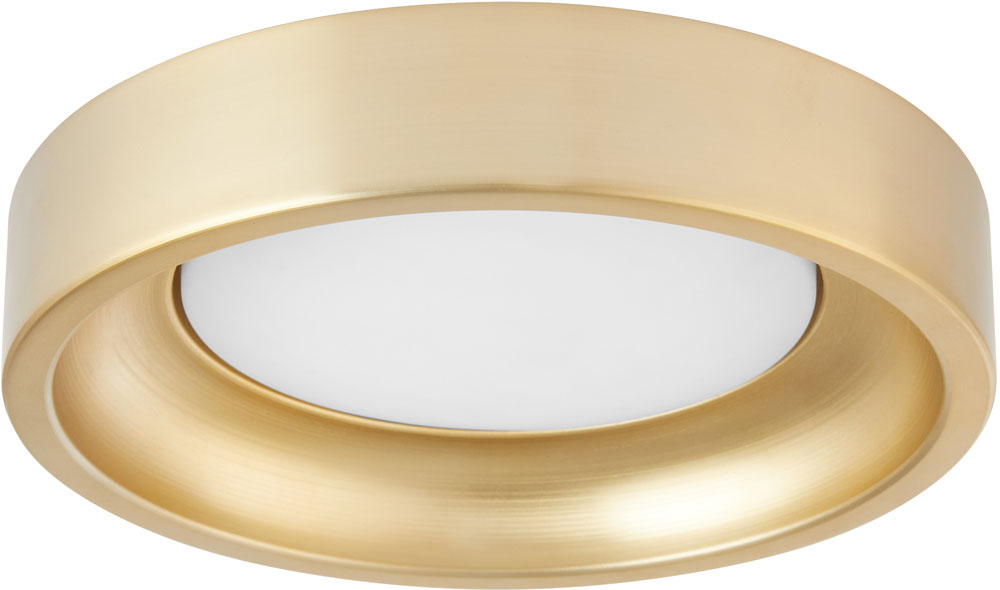 Quorum 8-10806-80 Zeus Contemporary Aged Brass LED Ceiling Fan Light ...