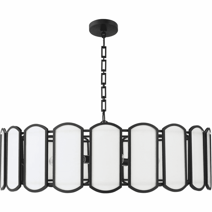 Quorum 824-8-59 Belleview Modern Matte Black 38" Hanging Pendant Light ...