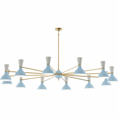 Robert Abbey BB03LY Clare Contemporary Modern Brass Chandelier Lighting ...