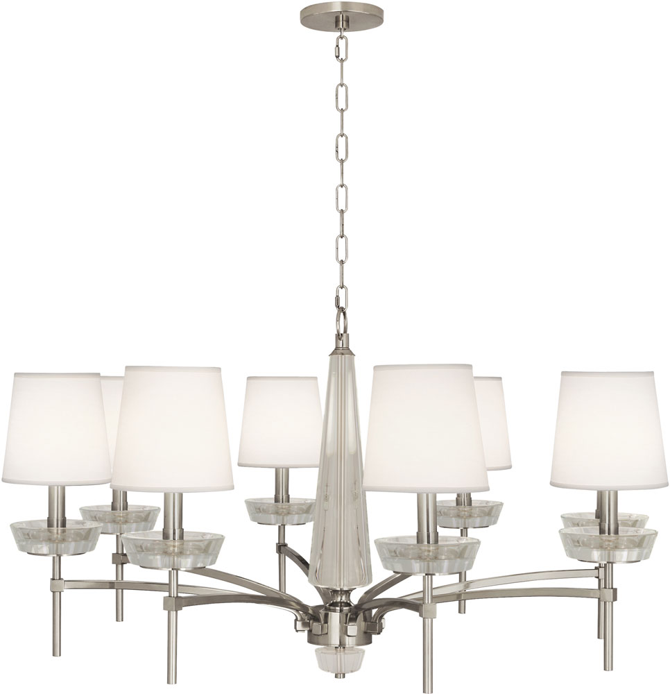 Robert Abbey S625C Cristallo Polished Nickel Chandelier Lighting - RAB-S625C