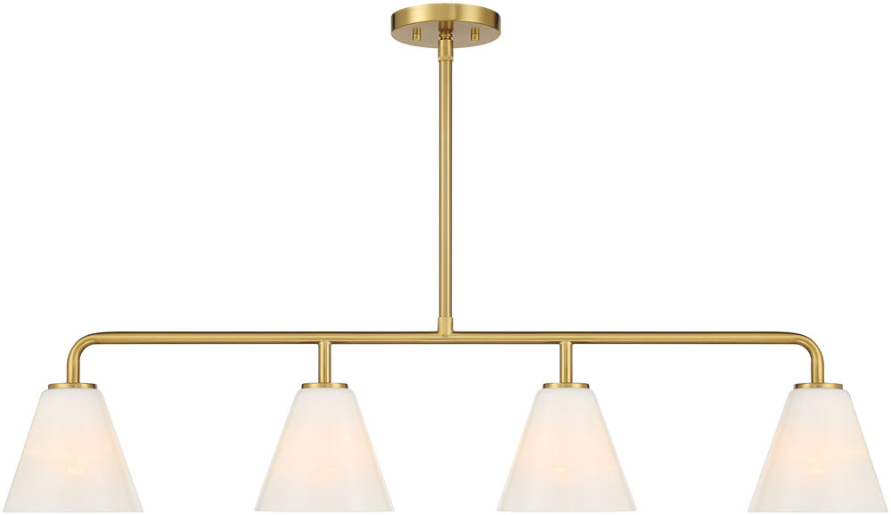 Savoy House 1-4014-4-322 Blair Contemporary Warm Brass Island Lighting ...