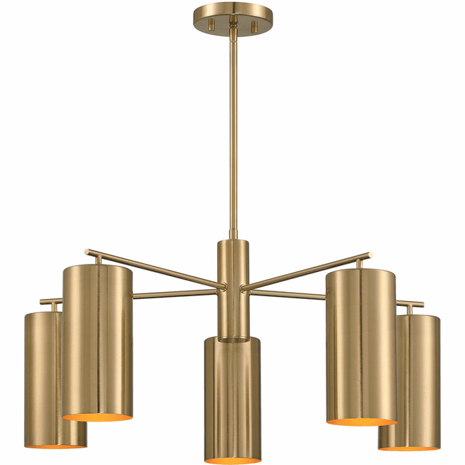 Savoy House 1-6508-5-127 Lio Modern Noble Brass Chandelier Lamp - SVH-1 ...