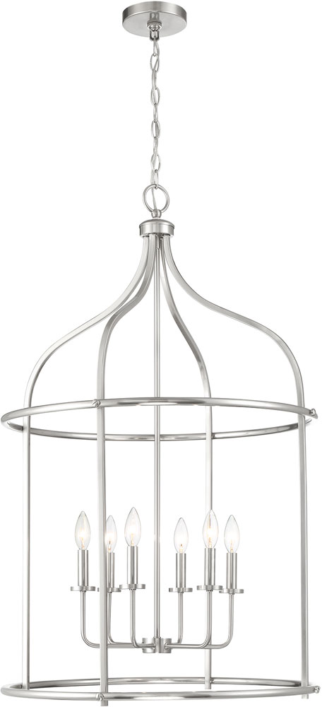 Savoy House 3-7388-6-SN Brookstone Modern Satin Nickel Entryway Light ...