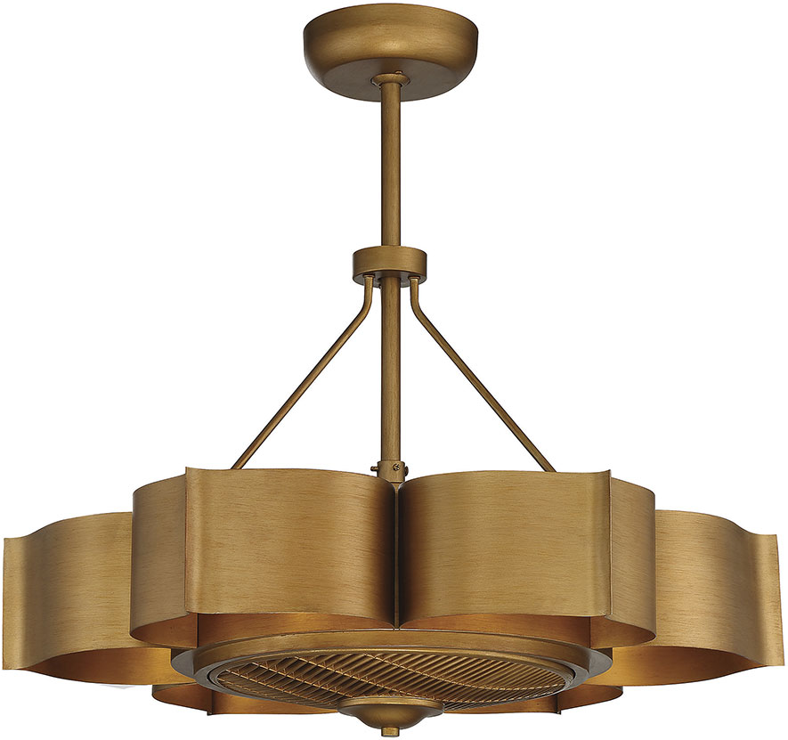 Gold Colored Ceiling Fans Breezary 72 In Gold With Abs Blades