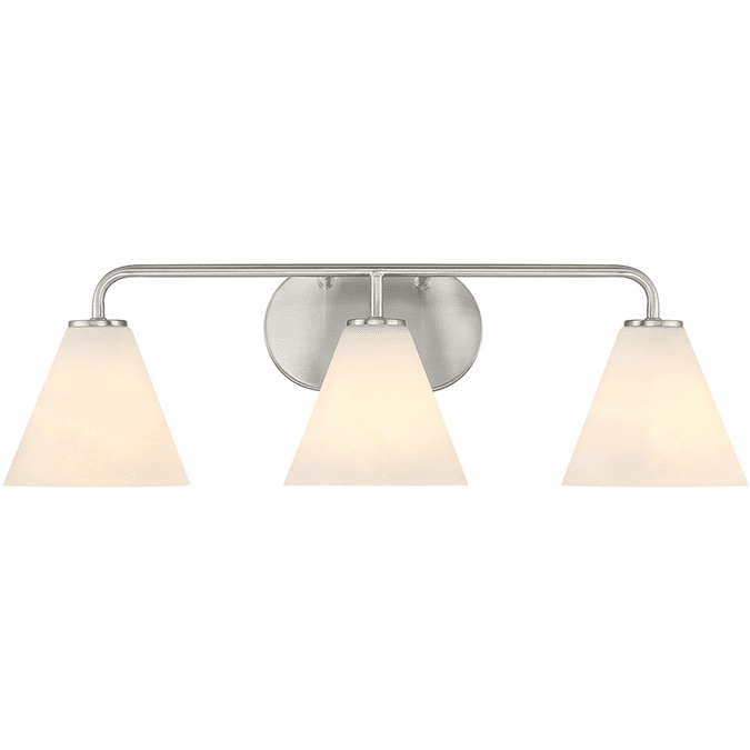 Savoy House 8-2988-3-SN Blair Modern Satin Nickel 3-Light Bath Lighting ...