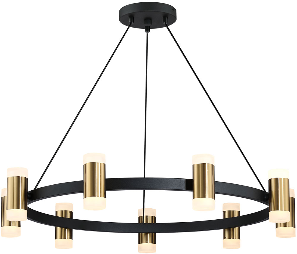 SDQ Lighting PD30629SBWG Contemporary Sand Black / Warm Gold / Acrylic ...