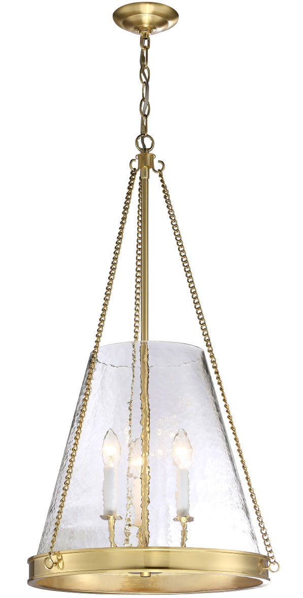 SDQ Lighting PD33003BG Contemporary Brushed Gold Entryway Light Fixture ...