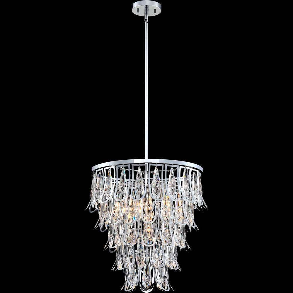SDQ Lighting PD37706CH Modern Chrome Drop Ceiling Light Fixture - SDQ ...