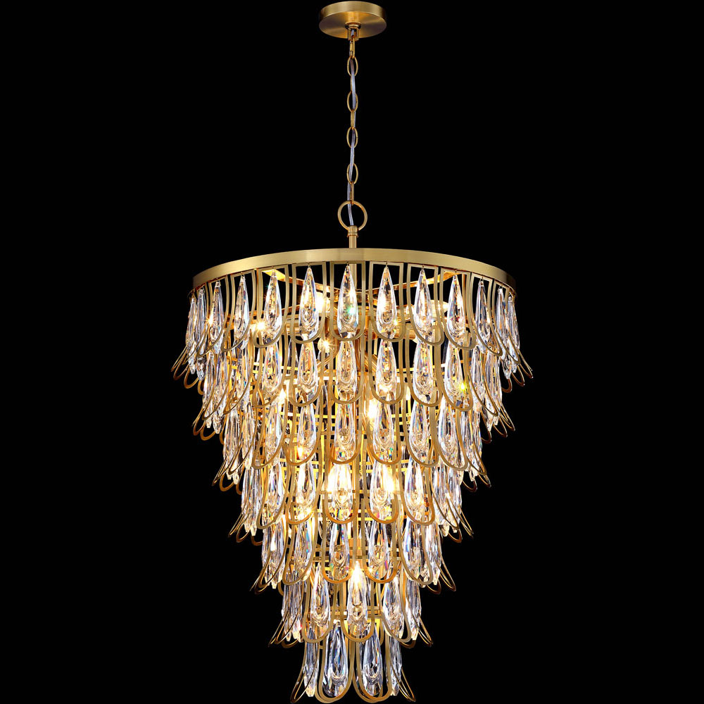 SDQ Lighting PD37712WG Modern Warm Gold Hanging Light Fixture - SDQ ...