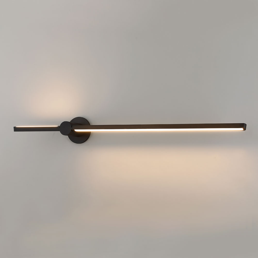 SDQ Lighting VL38938SB Contemporary Sand Black LED 38" Wall Lighting ...