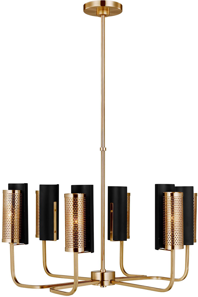 Generation Lighting Lighting 3000806-848 Cyd Contemporary Satin Brass ...