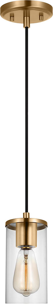 Visual Comfort Studio Lighting 6190301-848 Zire Satin Brass 4" Mini ...
