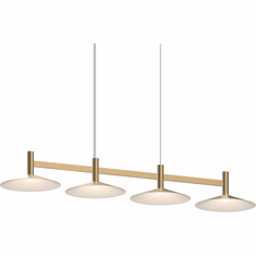 Sonneman 1784.25-CYL Systema Staccato Modern Satin Black LED Island ...