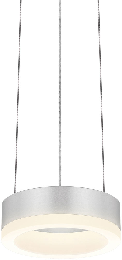Sonneman 2311.16-J20 Corona Modern Bright Satin Aluminum LED Mini Ceiling Light Pendant - SON ...