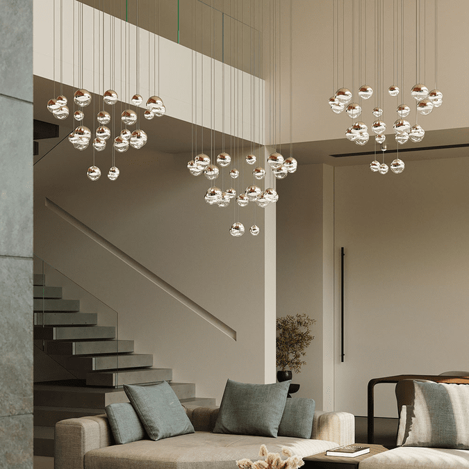 Sonneman 2915.14-SML Grapes Contemporary Brass LED Small Multi Hanging ...