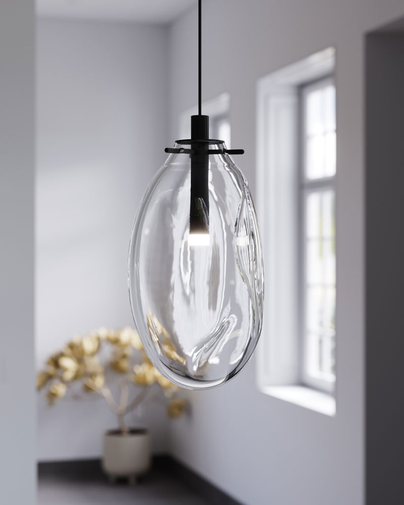 Sonneman 2977.25K Liquid Contemporary Satin Black Multi Hanging Pendant ...