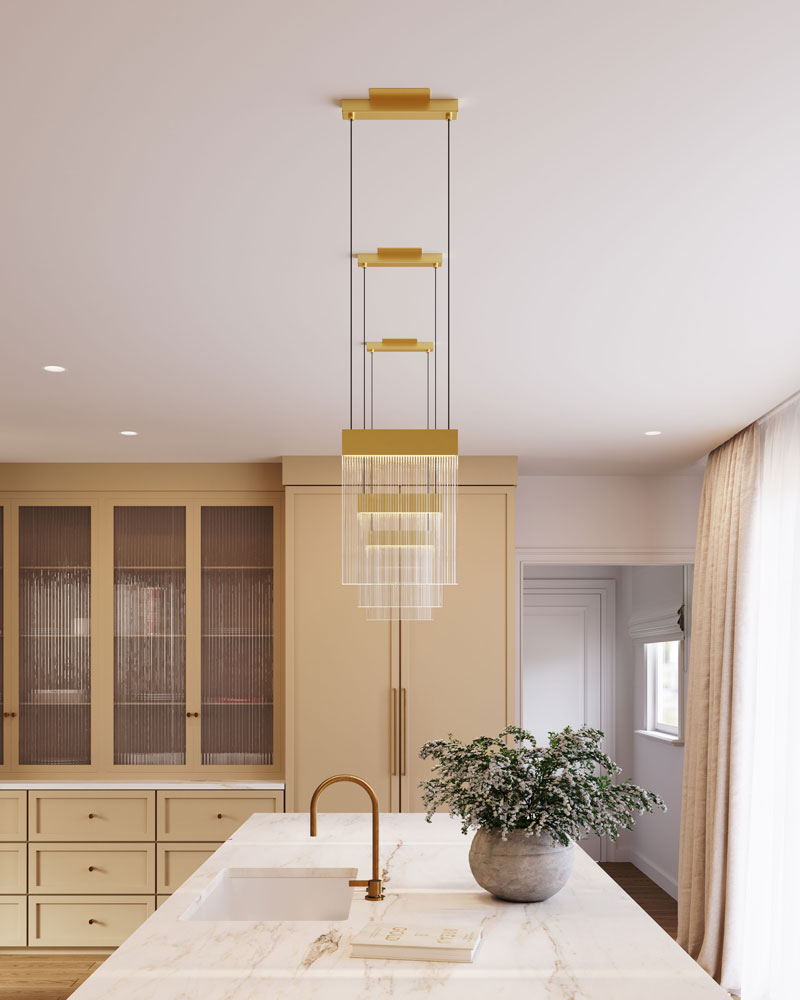 Sonneman 3090.01 V Panels Modern Polished Chrome LED Mini Pendant Lamp ...