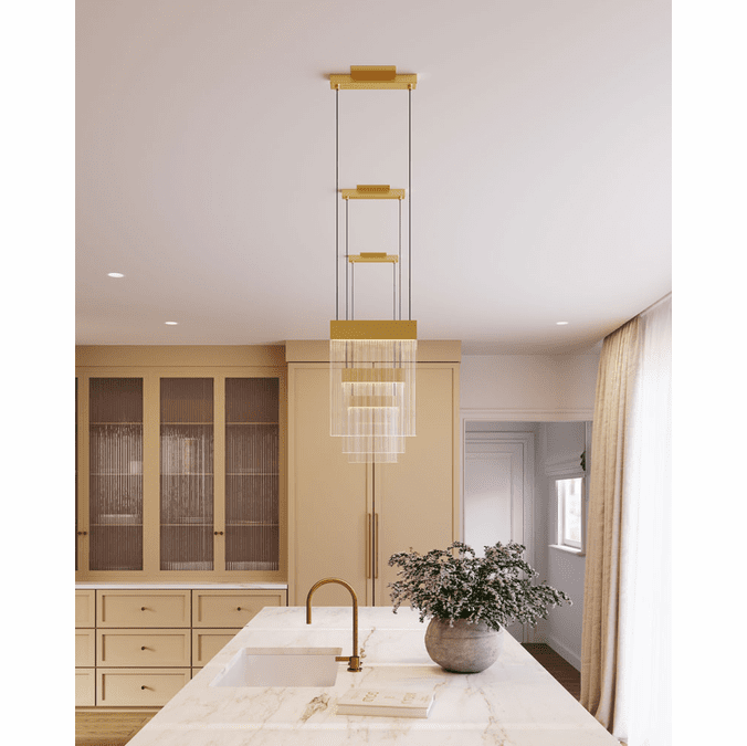 Sonneman 3090.01 V Panels Modern Polished Chrome LED Mini Pendant Lamp ...