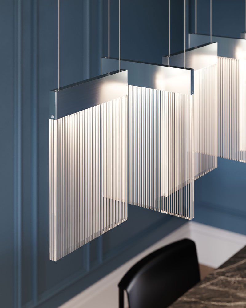 Sonneman 3096.01 V Panels Contemporary Polished Chrome LED Multi ...