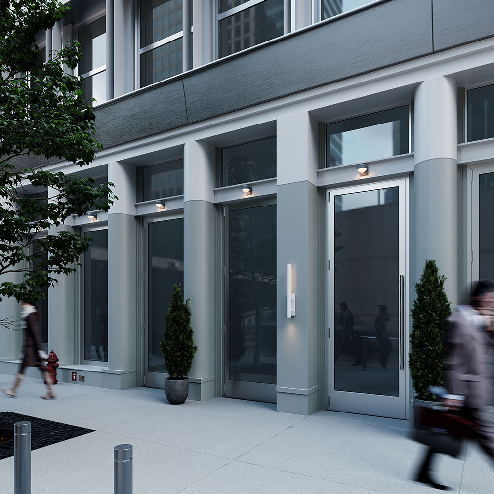 Sonneman 7302.FH.DL.98.WL REALS Modern Textured White LED Exterior Wall ...
