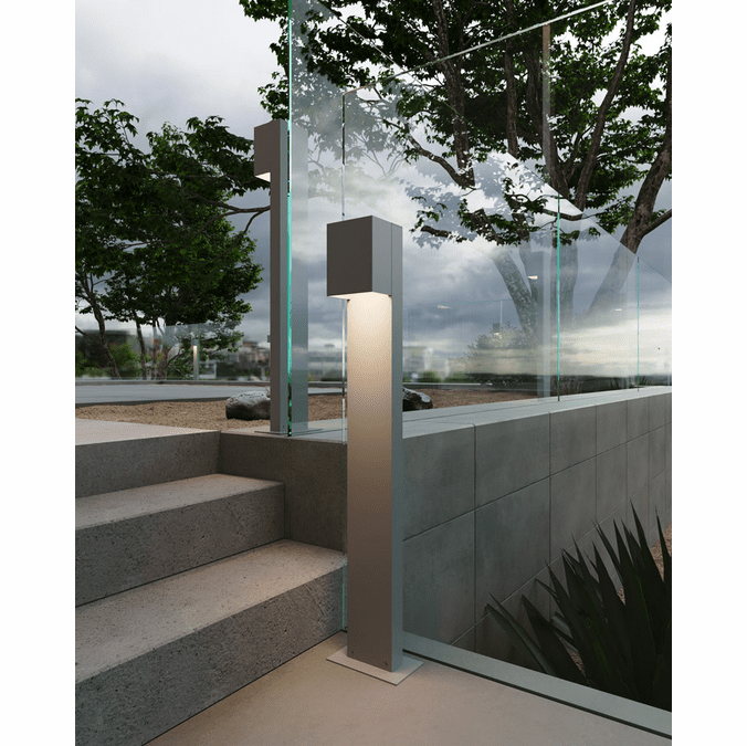 Sonneman 7343.72.WL Box Modern Low Voltage Textured Bronze LED Exterior ...