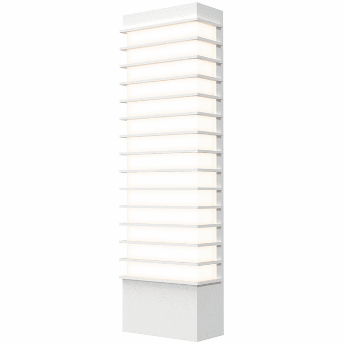 Sonneman 7413.98-WL Tawa Modern Textured White LED Exterior 21" Lamp ...