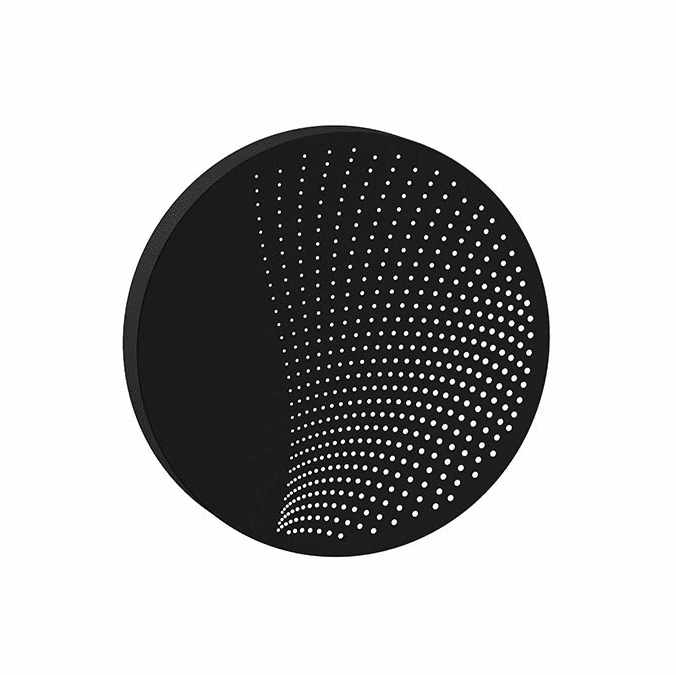 Sonneman 7451.97-WL Dotwave Modern Textured Black LED Exterior 10" Light Sconce - SON-7451-97-WL