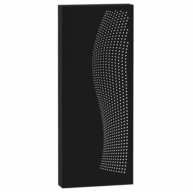 Sonneman 7458.97-WL Dotwave Modern Textured Black LED Exterior 15" Wall Lighting Sconce - SON ...